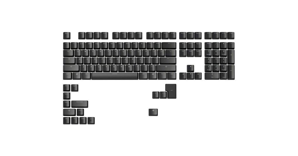 Glorious GMMK Keycaps (Black) - Multicom